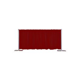 3' High Red Banjo Drape